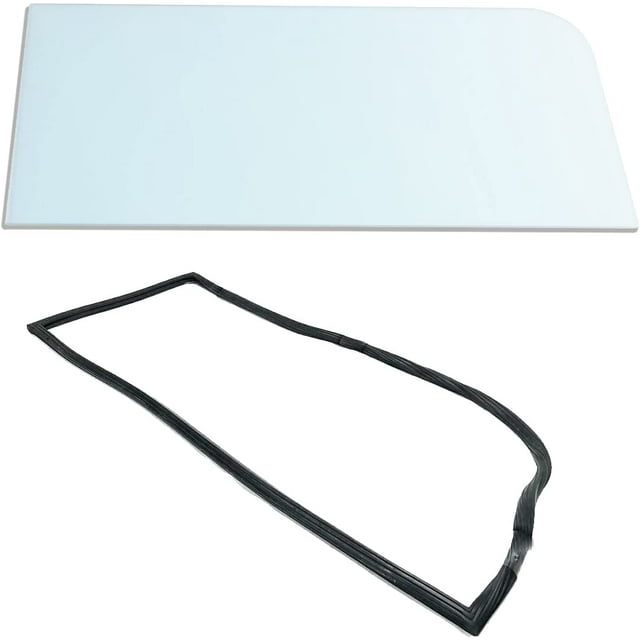 Clear Windshield Half + Gasket Seal, fits Military Humvee M998 Hmmwv H1 ...