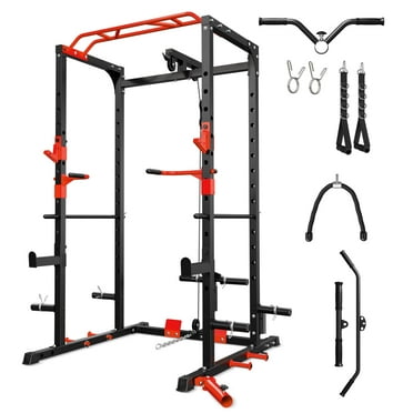 EONFITOmni Power Cage Home Gym Package, 1000LBS Multi-Functional ...