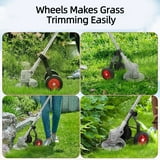 Paddsun Weed Trimmer Support Wheel, Adjustable Black Stabilizing Wheel ...