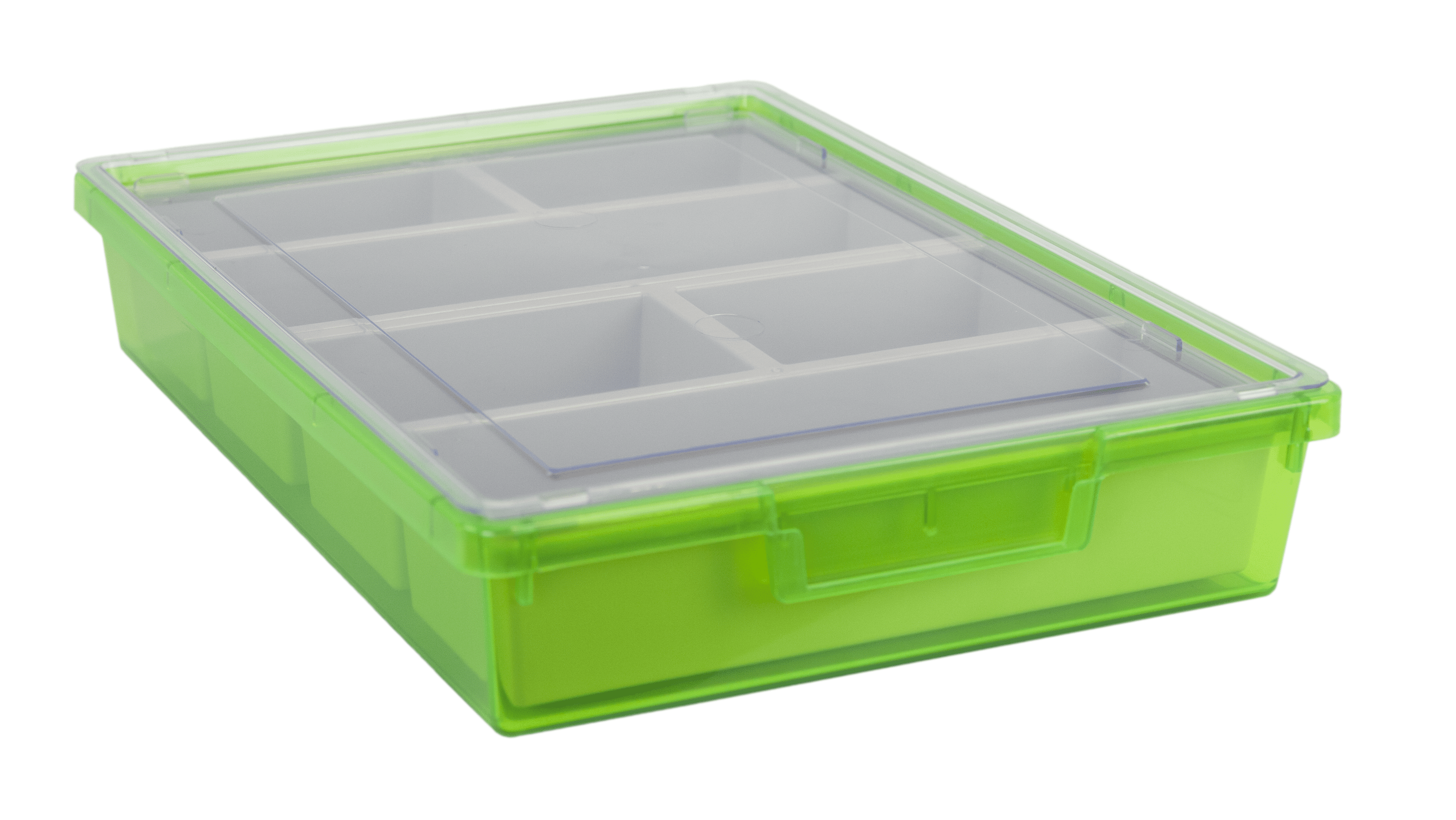 Bin/ Tote/ Tray Divider Kit - Single Depth 3" Bin in Neon Green - 3 ...