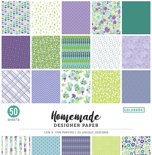 Colorbok 12" Homemade Designer Paper, 50 Piece - Walmart.com