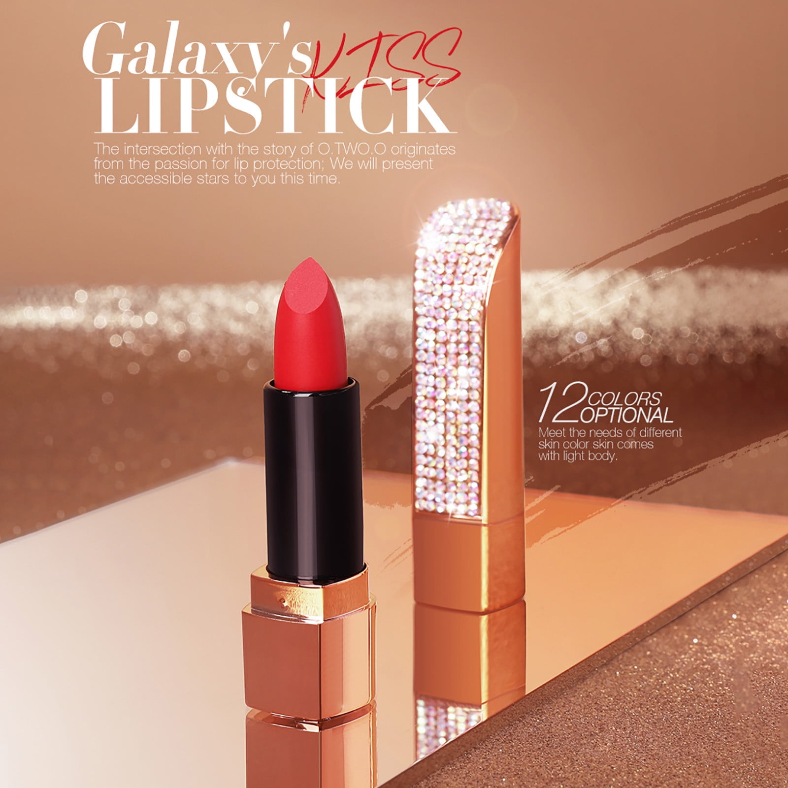 HIMIWAY Lipstick Set Lips Makeup Kit Long Lasting Waterproof Lipstick ...
