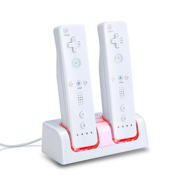iMounTEK Wii Remote Charger, Dual Dock Station with 2x 2800mAh ...