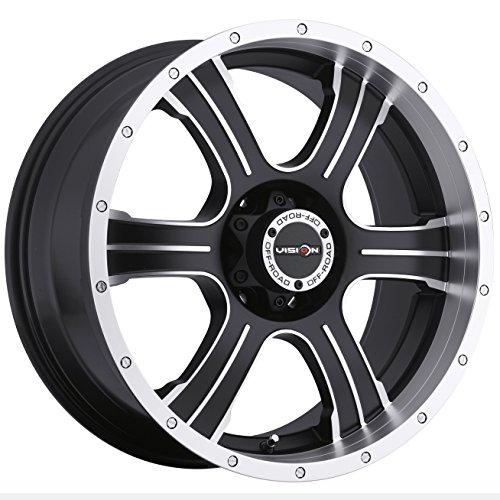 V-TEC Assassin 396 Series Matte Black Machined Face Rear Wheel (16x8 ...