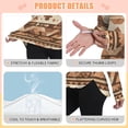 Brown Aztec Geometric Pattern Women's Activewear UPF 50+ Sun Protection ...