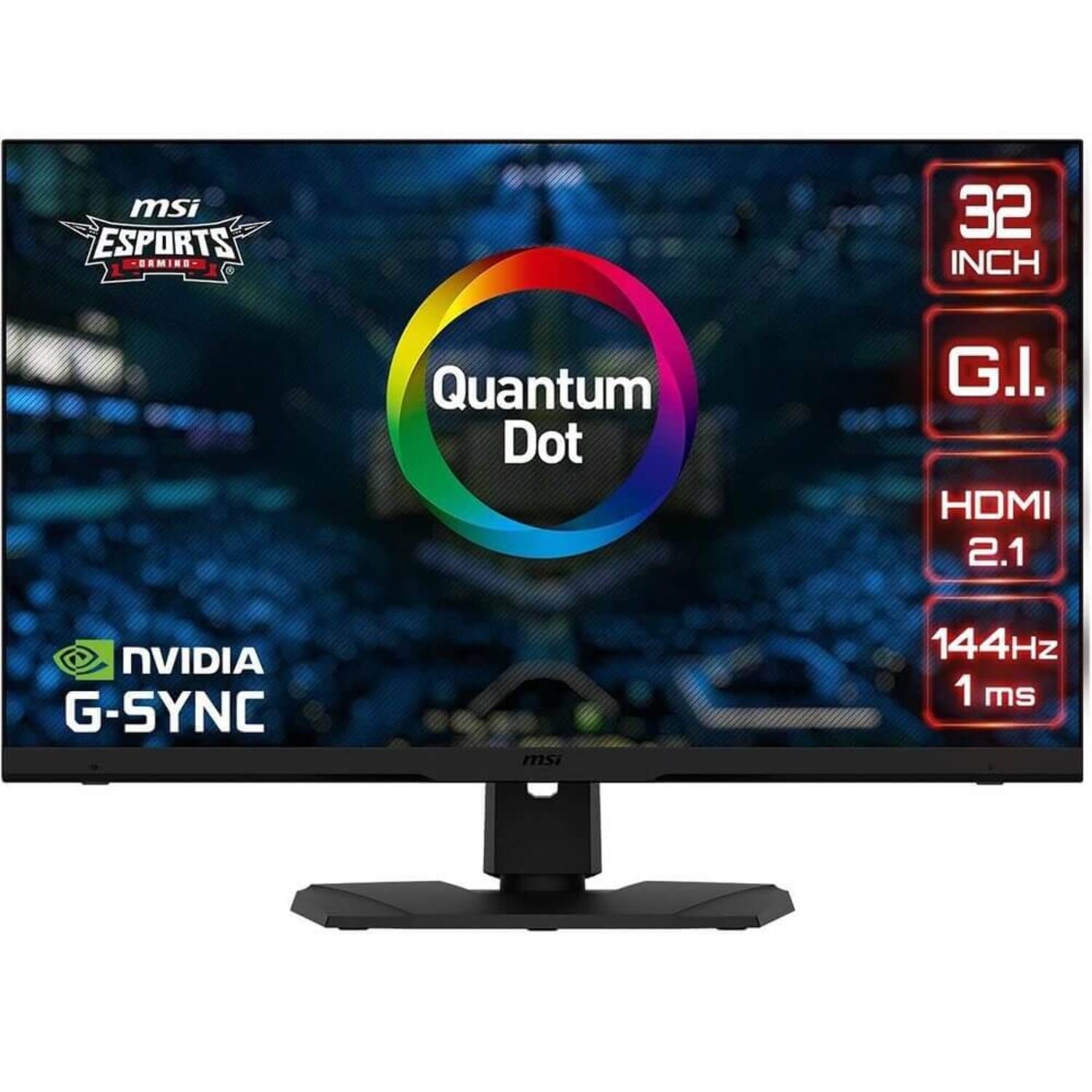 MSI Monitor 32 UHD 3840x2160 (4K) 144 Hz HDMI, DisplayPort, USB, Audio ...
