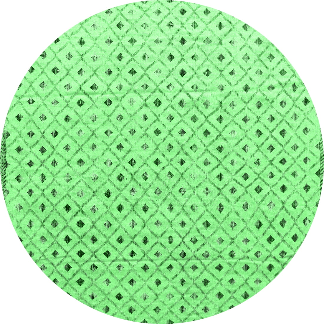 Ahgly Company Indoor Round Solid Emerald Green Modern Area Rugs, 7 ...