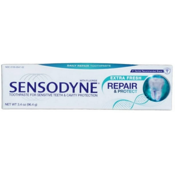 Sensodyne Repair & Protect Fluoride Toothpaste, Extra Fresh Toothpaste ...