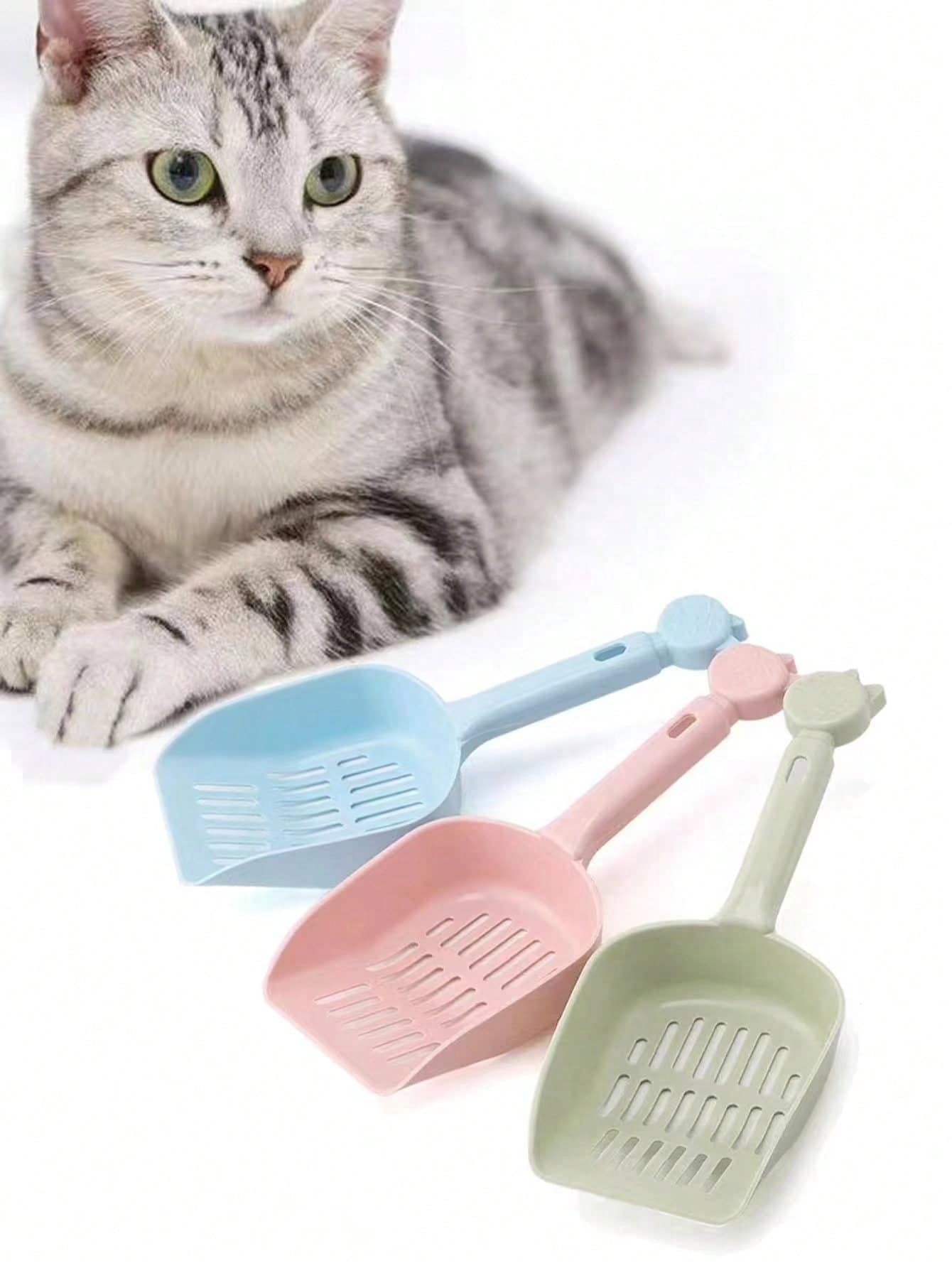 Pet Candy-Colored Cat Litter Box Cleaning Tool Cat Litter Shovel ...