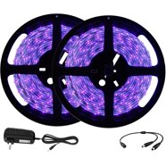 Gliztech 132FT Black Light Led Strip App Control, Black Light for Glow ...