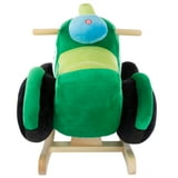 Tractor Rocker Toy-Kids Ride On Soft Fabric Covered Wooden Rocking ...