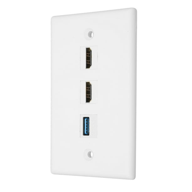 Placa de Pared Amonsee USB3.0 3 Puertos multimedia HD | Bodega Aurrera ...