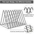 Chainplus 9 Slot Magazine Holder,Desktop File Sorter Organizer Triangle ...