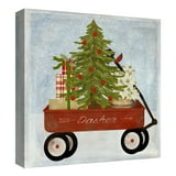 Dasher Christmas Wagon - Holiday Wall Decor x20 Canvas Print - Walmart.com