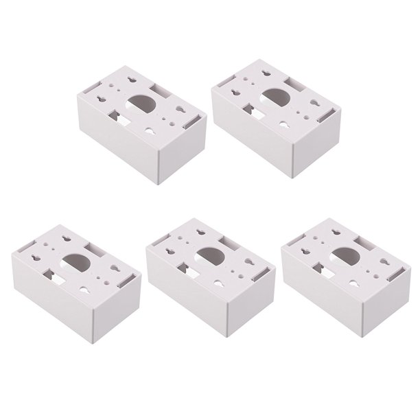 Cable Matters 5-Pack Single Gang Low Voltage Surface Mount Backbox in ...