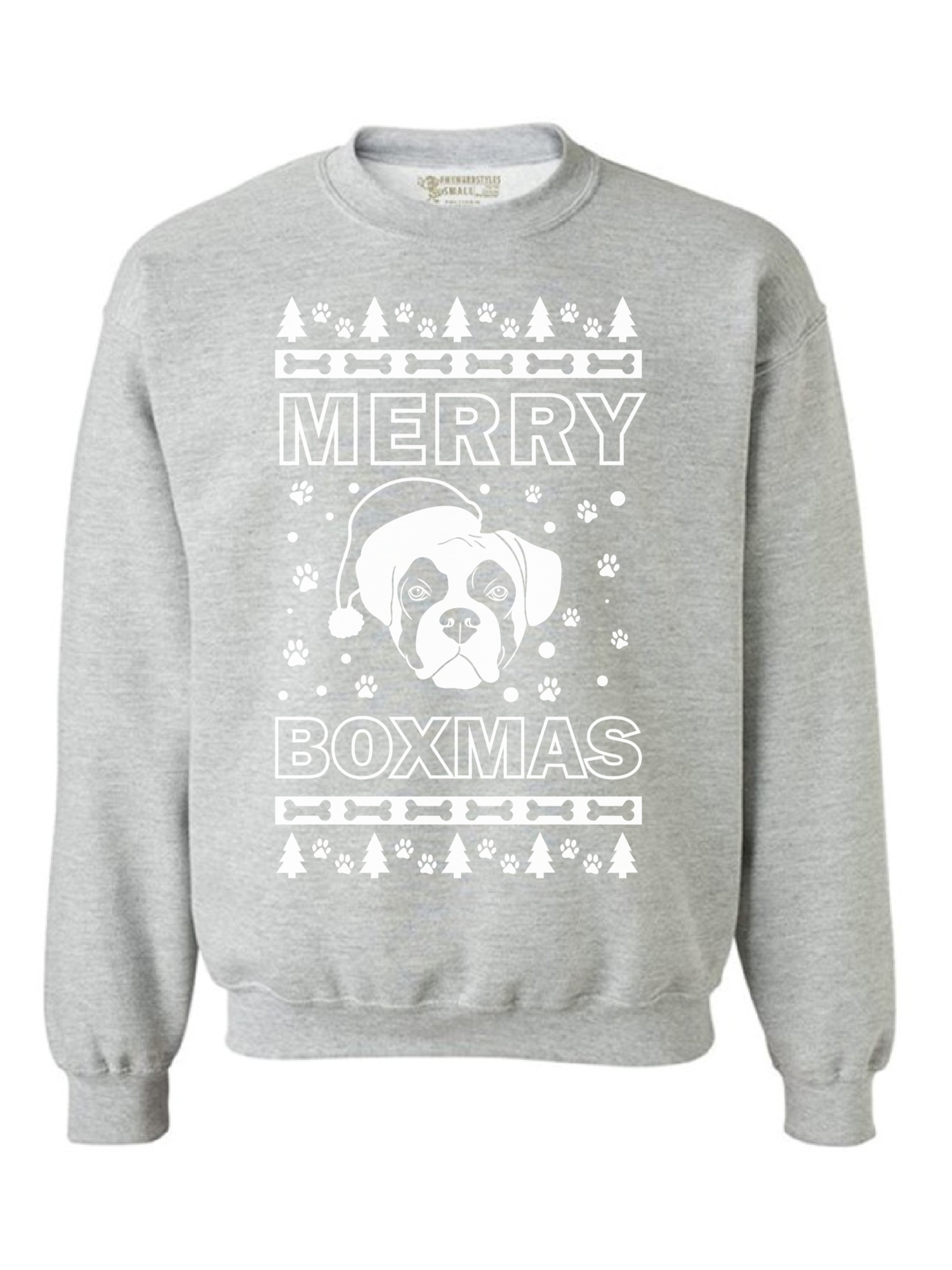 Awkward Styles Merry Boxmas Sweatshirt Merry Boxmas Sweater Funny Boxer ...