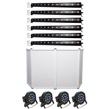 American DJ ADJ UB 6H 22.5" RGBAW+UV LED DMX Wash Light Bar+Par Up ...