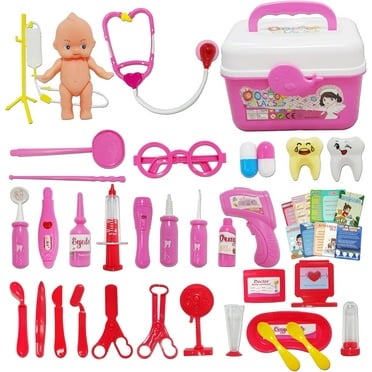 Best Choice Products Play Doctor Kit for Kids, Pretend Medical Station ...