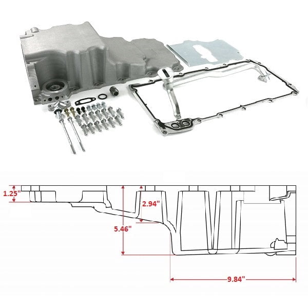 LS Oil Pan Swap Kit | Low Profile Oil Pan Kit for HotRod / Muscle Car ...