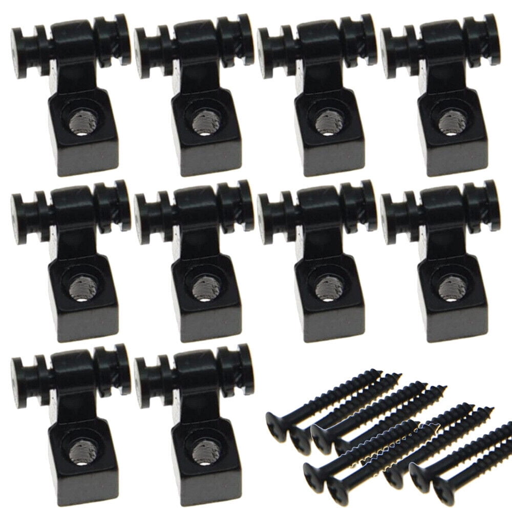 10pcs Metal String Retainer Trees Roller Guitar Accessories Parts Black ...