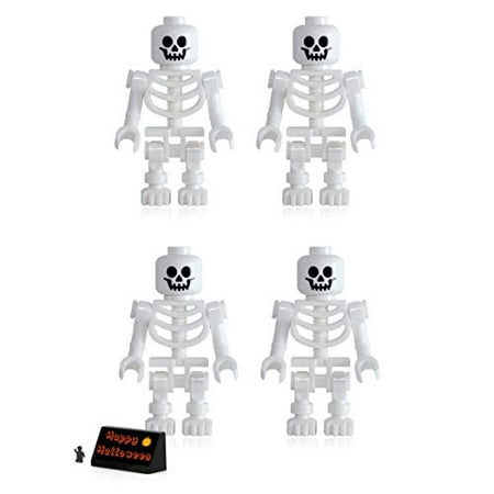 LEGO Pirates of The Caribbean Minifigure - Skeletons (4 Pack) with Side ...
