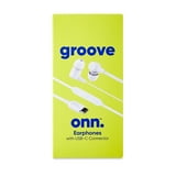 onn. Earphones with USB-C Connector, White - Walmart.com