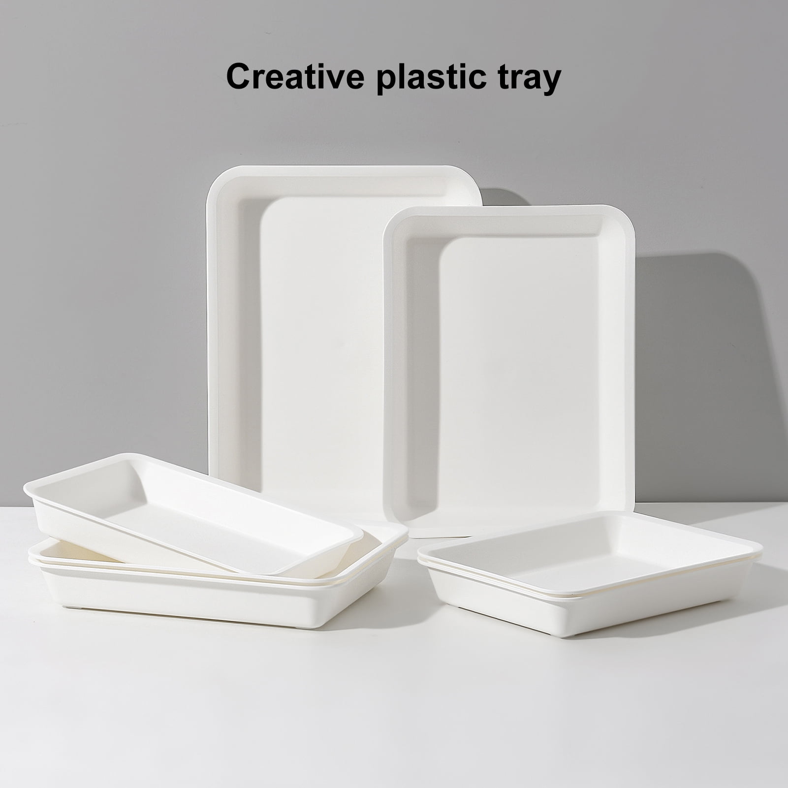 Waroomhouse Dishes Tray Portable Food-Grade Safe Creative ...