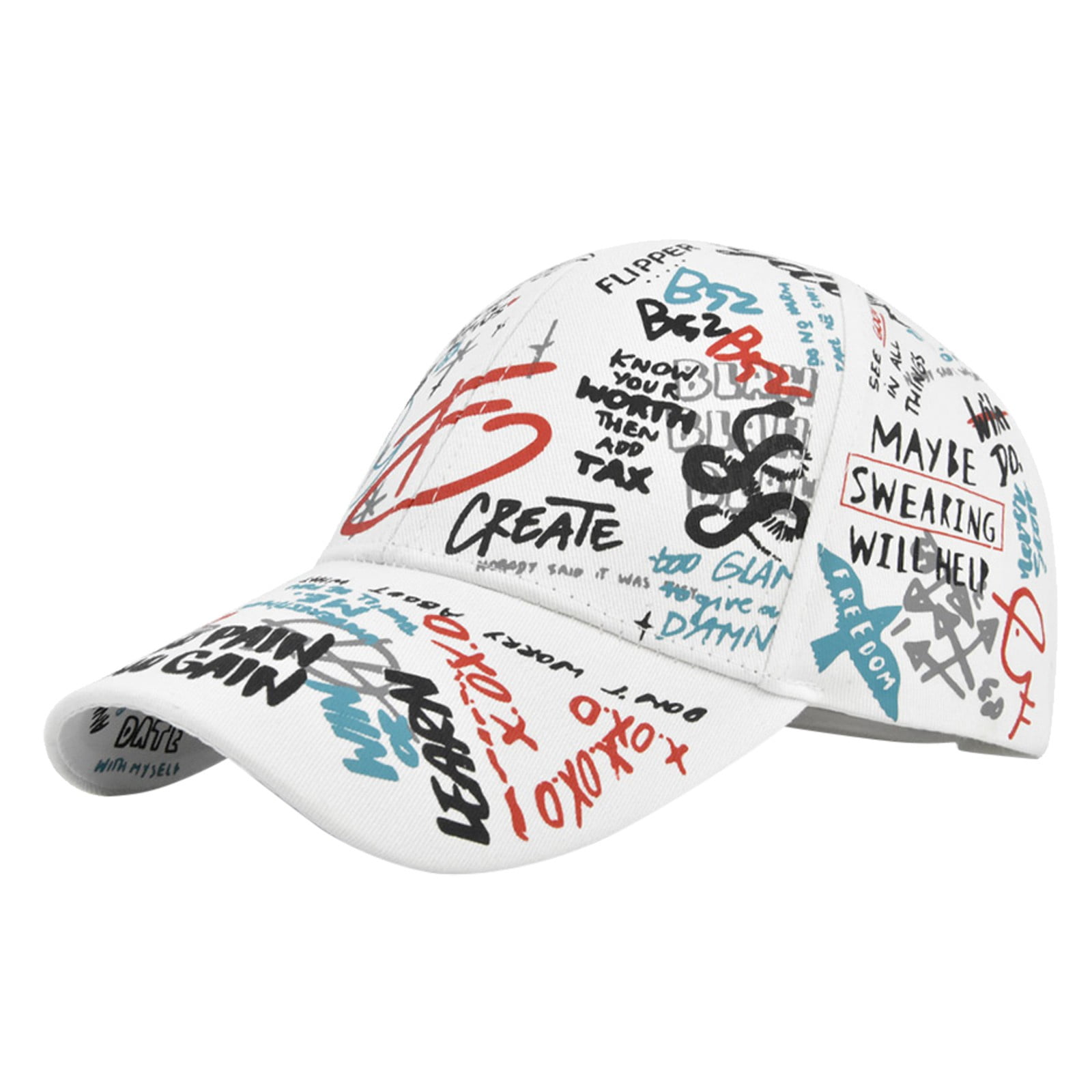 GDREDA Hats for Men Men And Women Casual Regular Youth Retro Letters ...