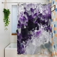 Abstracts Marble Shower Curtains for Bathroom, Purple White Gradient ...