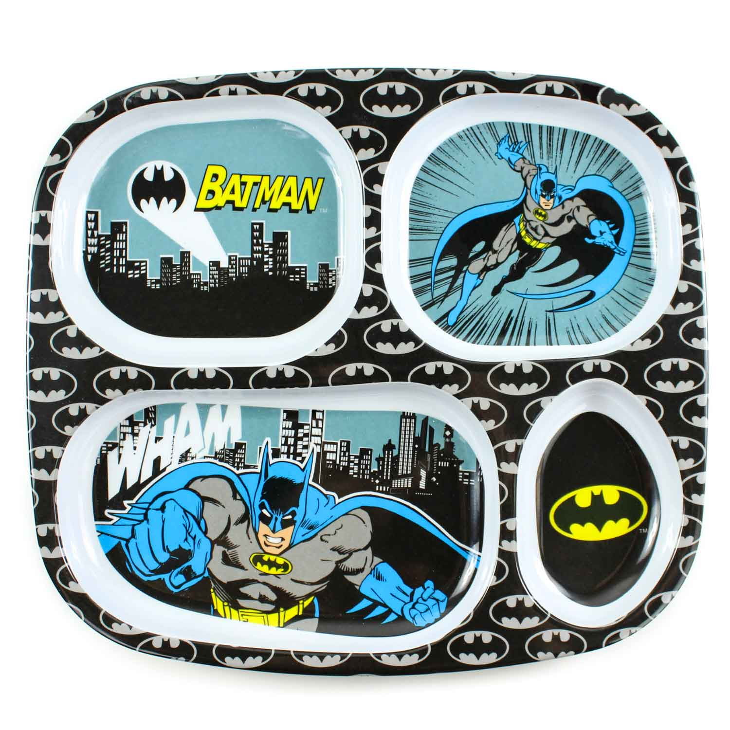 Bumkins Batman Kids Divided Tray Plate - Walmart.com - Walmart.com