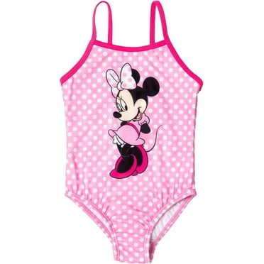 Disney Girls' Minnie Mouse 2 Piece Tankini Swimsuit, Sizes 12M-8 ...