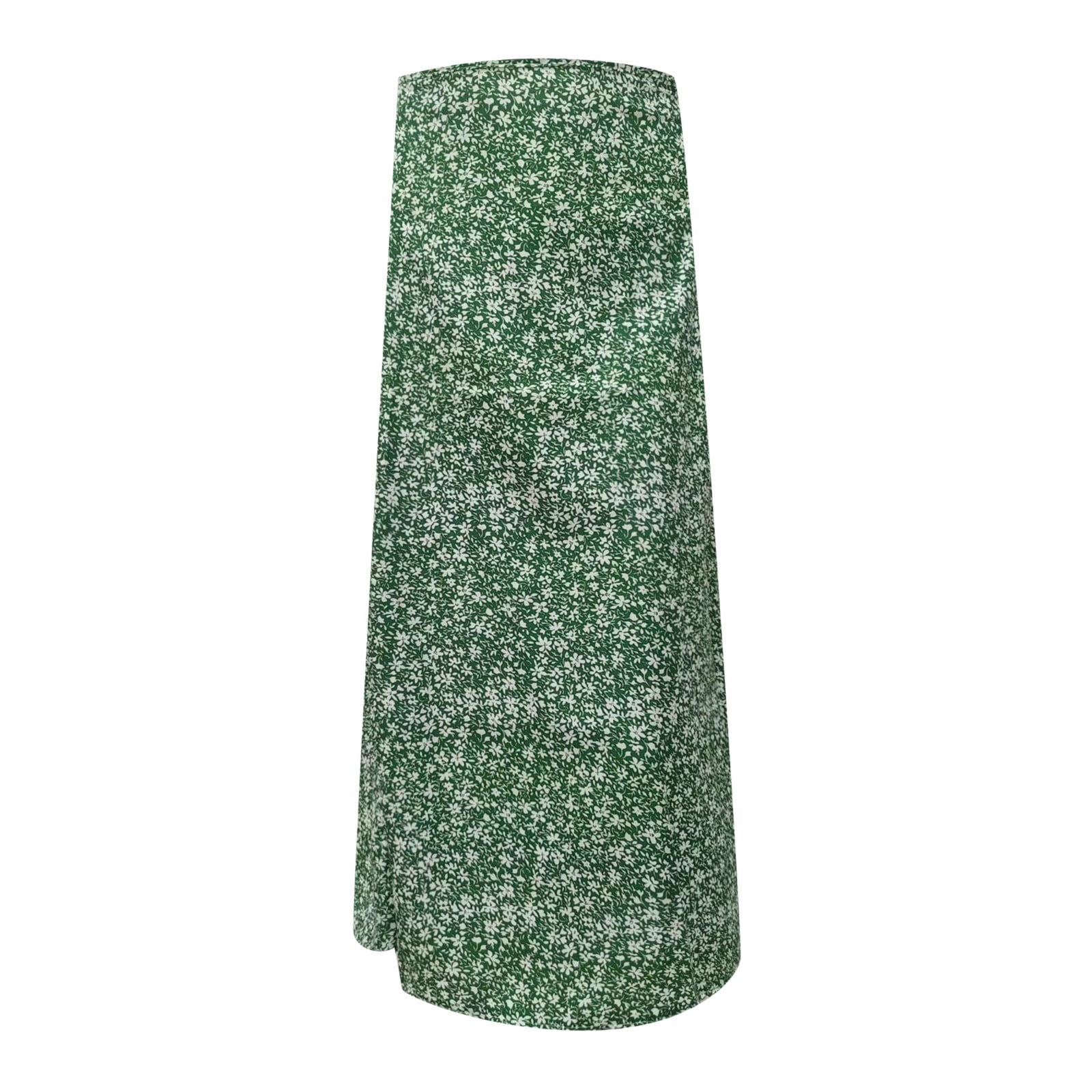 Skirts For Women Midi Length Floral Printed Maxi Bohemian Style Long ...