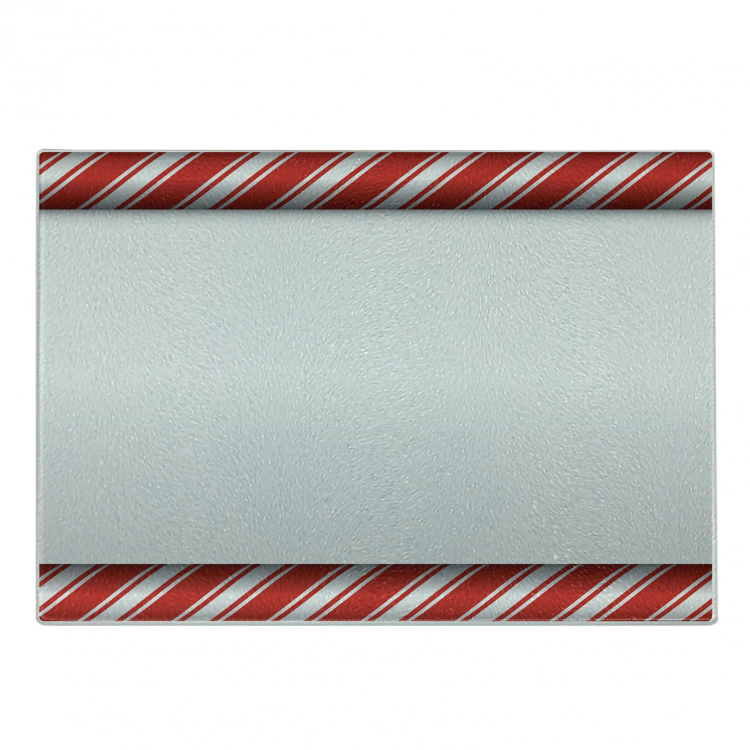 Candy Cane Cutting Board, Horizontal Borders Frame with Red and White ...