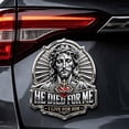 2Pcs Heavy-Duty 3D Metal Christian Car Emblem, Jesus Cross Heart Faith ...