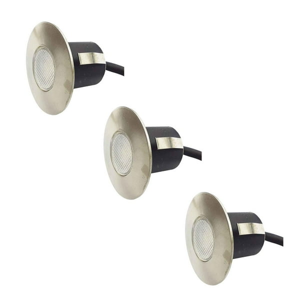 Luminario Led Para Empotrar En Piso 3W Luz Blanca 60mm 3 Pzs | Bodega ...