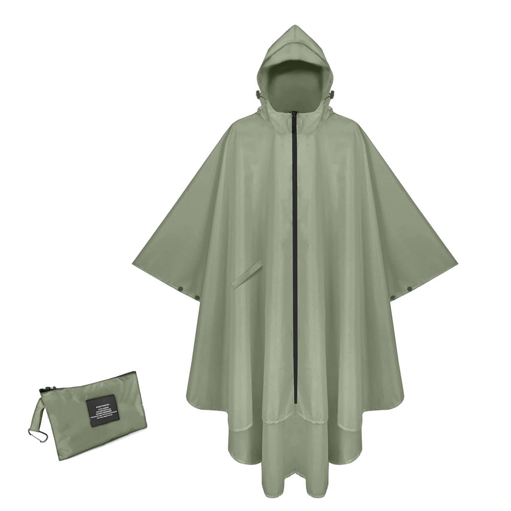 Poncho impermeable con capucha con cremallera para adultos JM JM ...