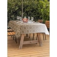 Abstract Art Rectangle Outdoor Tablecloth with Umbrella Hole Classic ...