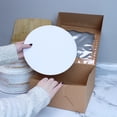 Spec101 Square Cake Boxes with Window - 10pk Kraft Brown Cake Boxes ...
