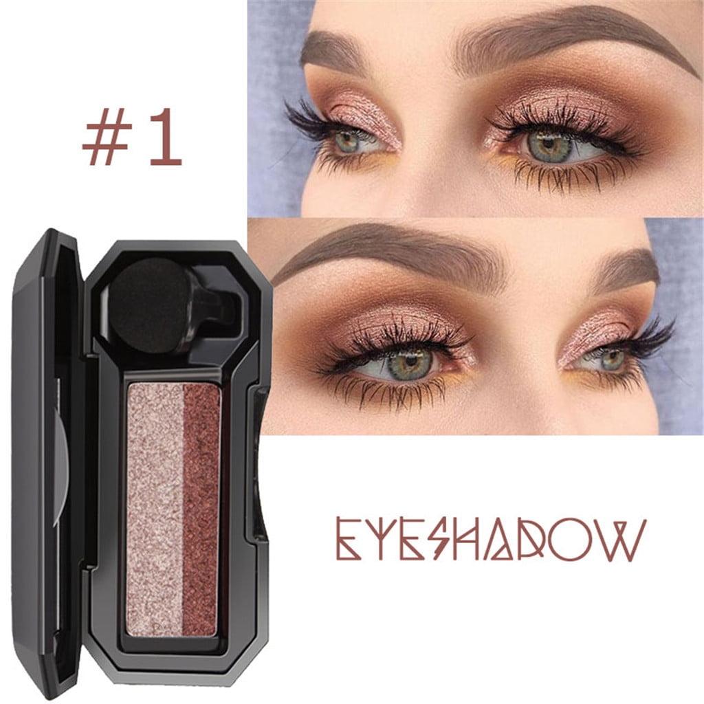 HIMIWAY Two-color Eyeshadow Makeup Powder Flexibility Lasting - Walmart.com