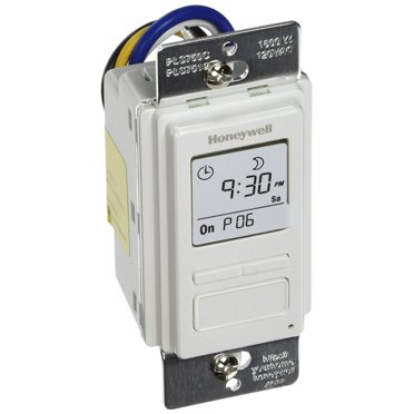 Honeywell Home RPLS740B1008 Econoswitch 7-Day Programmable Light Switch ...