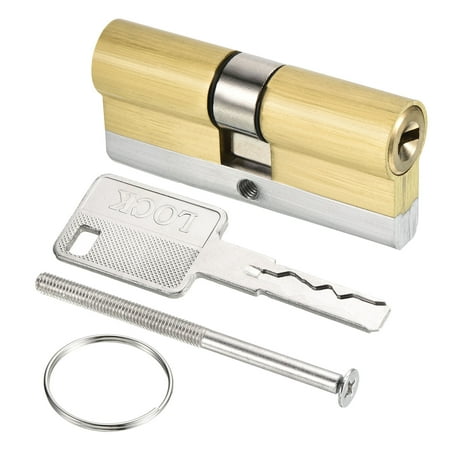 Uxcell 35/35 (70mm Overall) European Double Lock Cylinder with 8 Keys ...