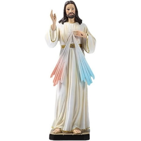 12 Inch Tall Jesus Statue Resin Hand Painted Holy Figurine Sculpture ...
