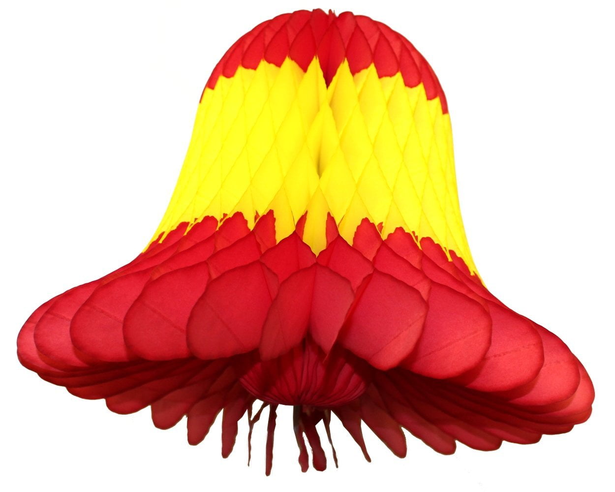 6-pack 9 Inch Hanging Honeycomb Tissue Paper Bell Decoration, Red ...