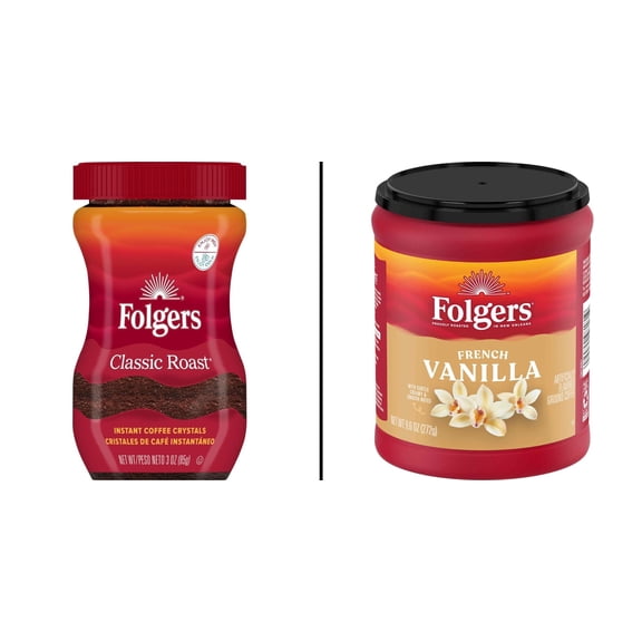 Folgers Classic Roast Large 16 oz Instant Coffee Crystals - Regular ...