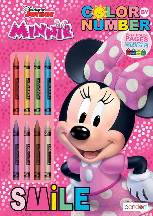 MINNIE COLOR BY NUMBER WITH CRAYONS - Walmart.com