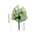 Artificial Flowers for Outdoor with Ground Spike, 16" Faux Azalea Silk ...