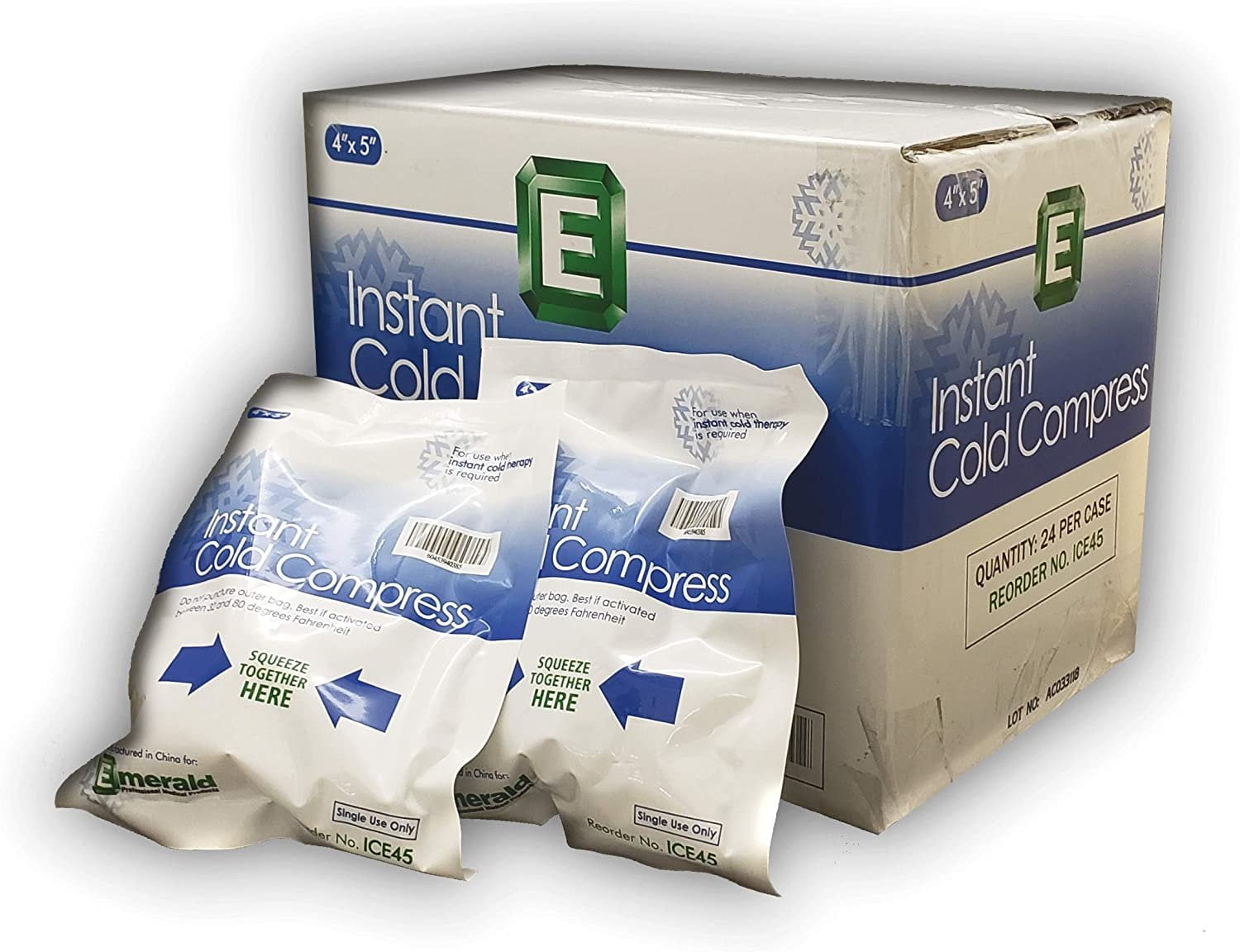Emerald Instant Cold Compress Pack, First Aid Kit Requirement, Long ...
