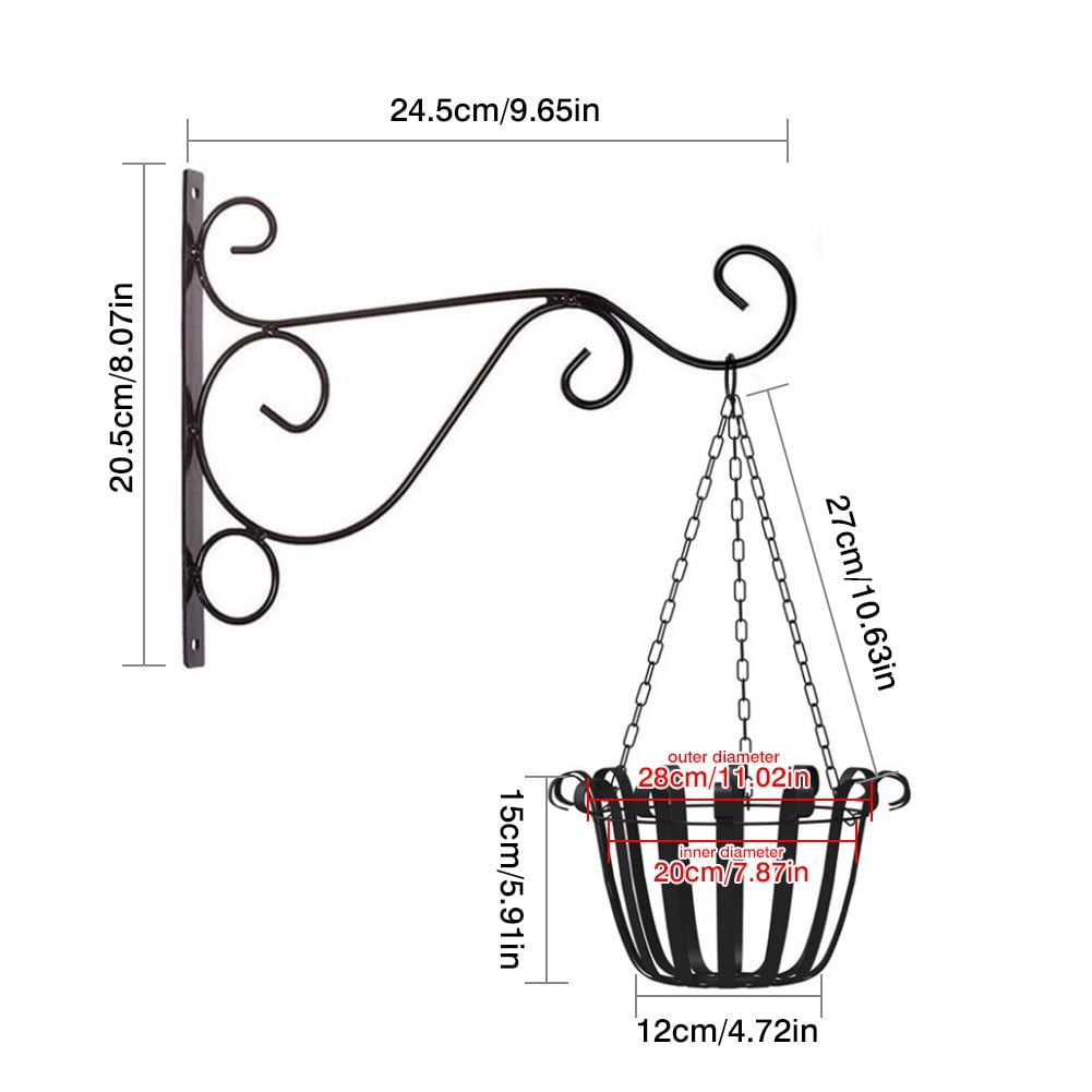 Plant Hanger Multi Purpose Versatile Wall Mounted Garden Pot Hanging ...