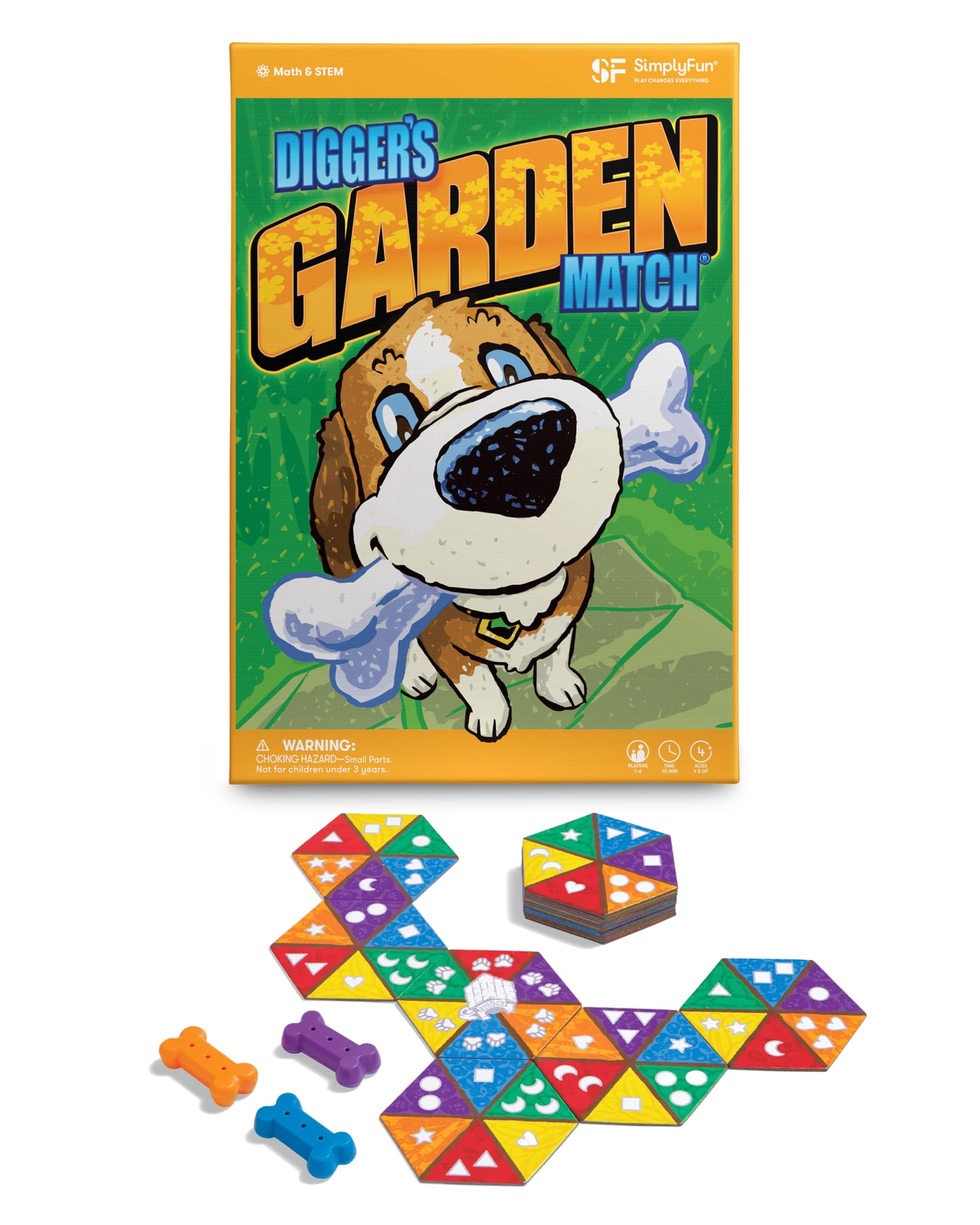 Juego de combinación SimplyFun Diggers Garden Match Kids 4+ | Bodega ...
