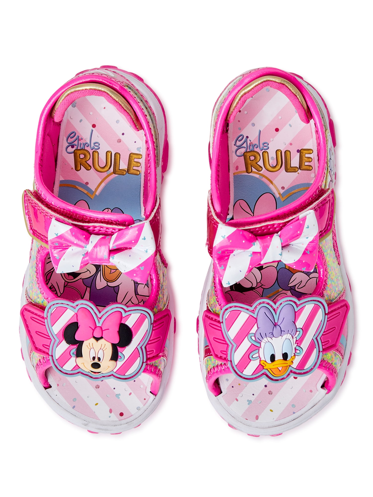 Minnie Mouse Toddler Girls Light Up Sandals, Sizes 7-12 - Walmart.com